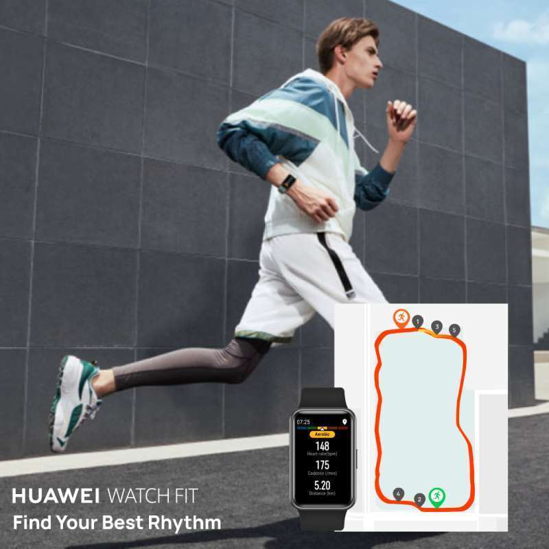 Jual Huawei Watch Fit Smartwatch | Pemantauan Spo2 24 Jam | 1,64 Vivid ...