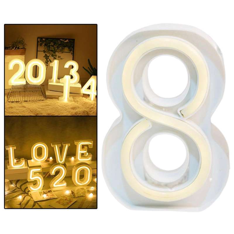 Jual Neon Number Lights Neon Sign Free Standing for Bar Supplies ...