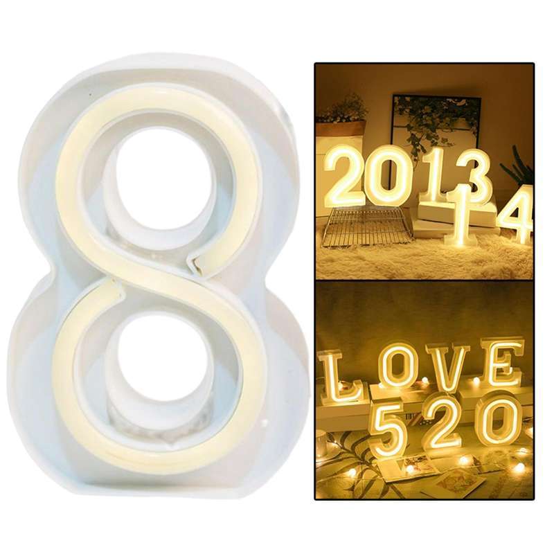 Jual Neon Number Lights Neon Sign Free Standing for Bar Supplies ...