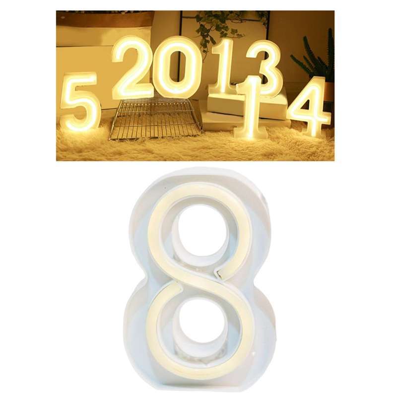 Jual Neon Number Lights Neon Sign Free Standing for Bar Supplies ...