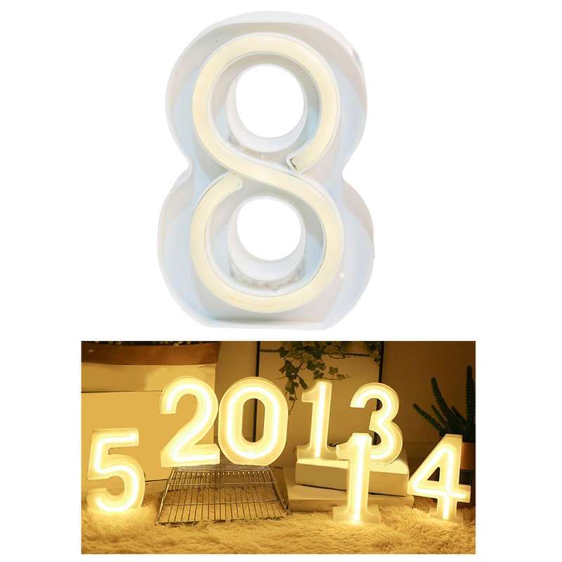 Jual Neon Number Lights Neon Sign Free Standing for Bar Supplies ...