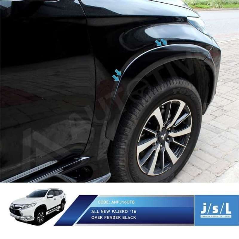 Jual All New Pajero Sport Over Fender Black Mika Fender Samping di ...