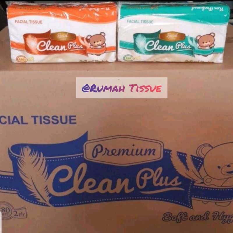 Promo TERMURAH 1 KARTON 1 DUS ISI 60PCS TISSUE CLEAN PLUS 180 SHEET ...