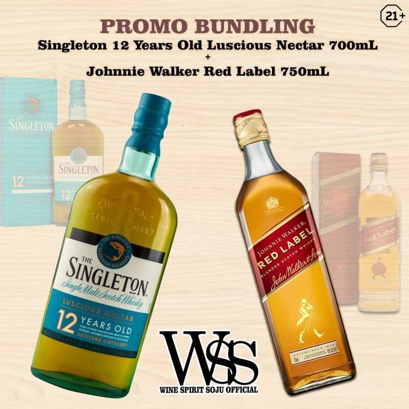 Promo Promo Bundling Singleton 12 Luscious Nectar + Johnnie Walker Red ...