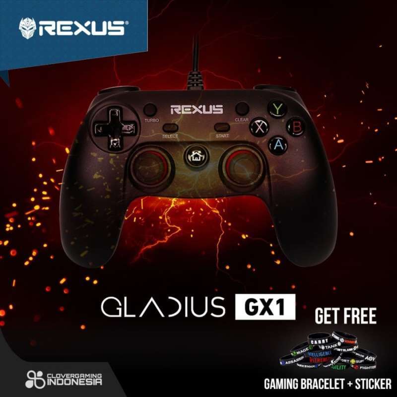 Jual Rexus Gamepad - GX1 - Putih di Seller Clover Gaming Indonesia ...