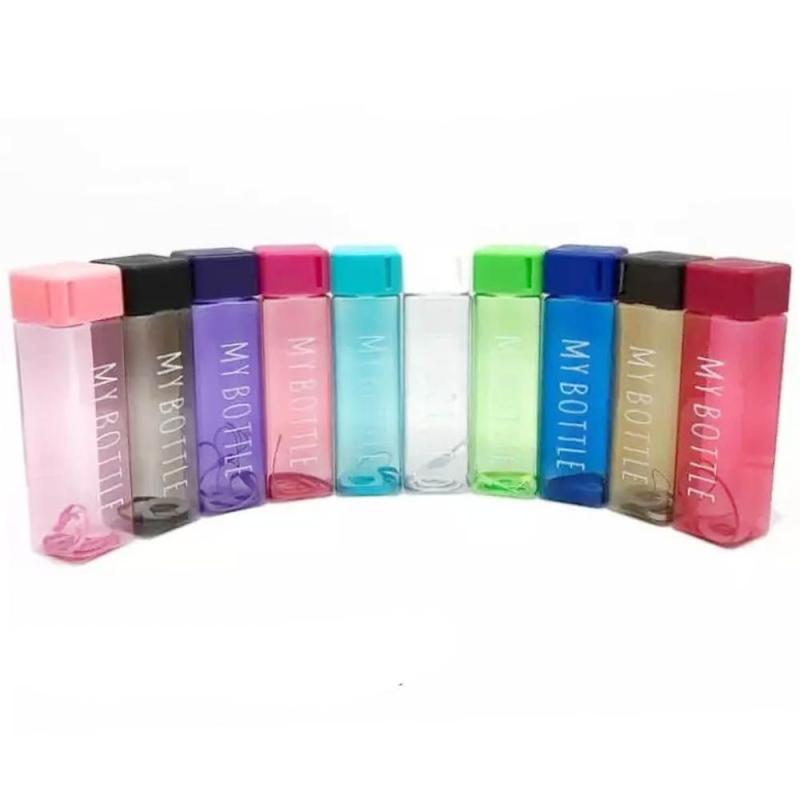 Promo My Bottle Kotak Square Segi Botol Minum Persegi 500ml Warna Warni ...