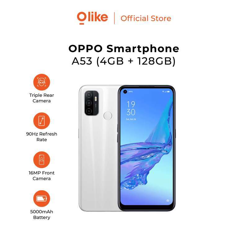 Jual OPPO A53 4GB/128GB [18W FC, 90Hz Display, SD 460] di Seller Olike ...
