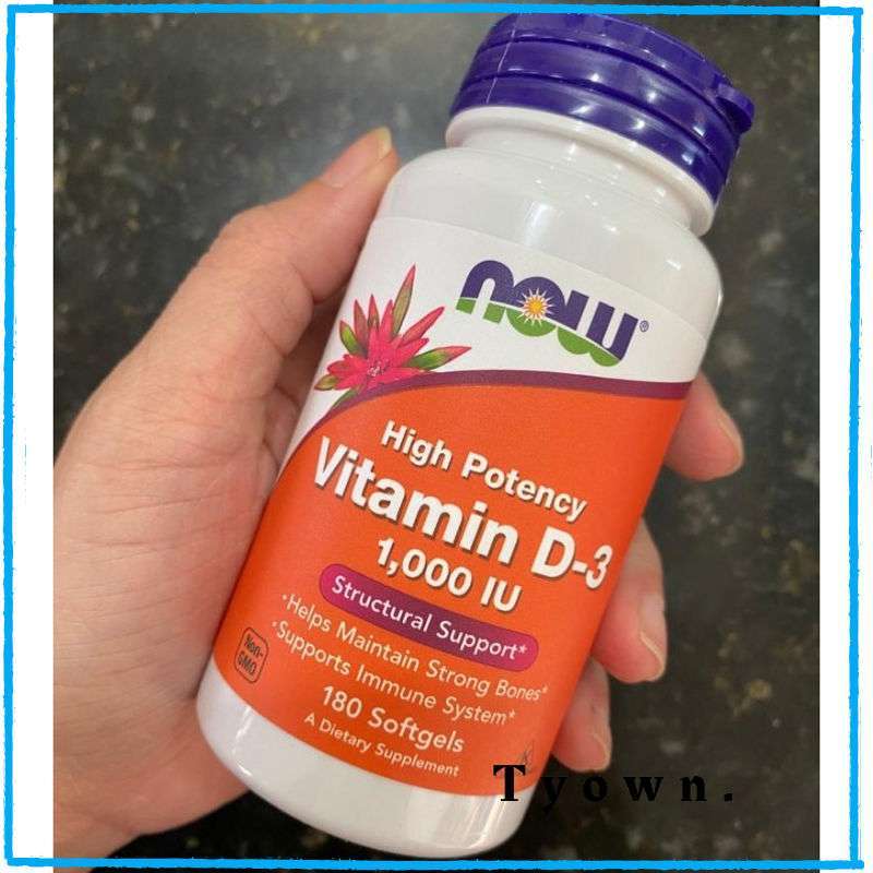 Jual Bahan bangunan Now Foods Vitamin D3 1000 IU 1000IU Vit D 3 isi 180 Softgel Original di ...