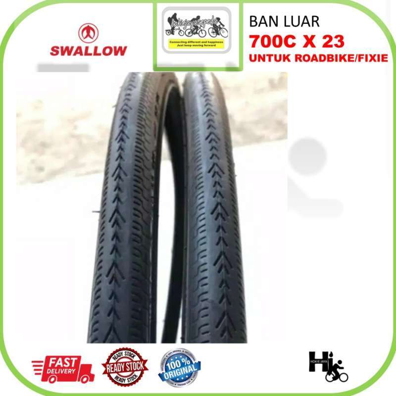 Jual Ban luar 700c x 23 SWALLOW untuk fixie dan road bike di Seller Hokie Jaya Sepeda Official ...