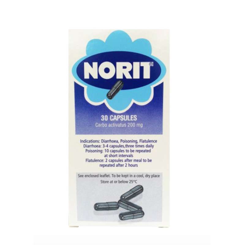 Jual Norit Carbo Activatus 200mg Isi 30 Kapsul Impor Singapore Di ...