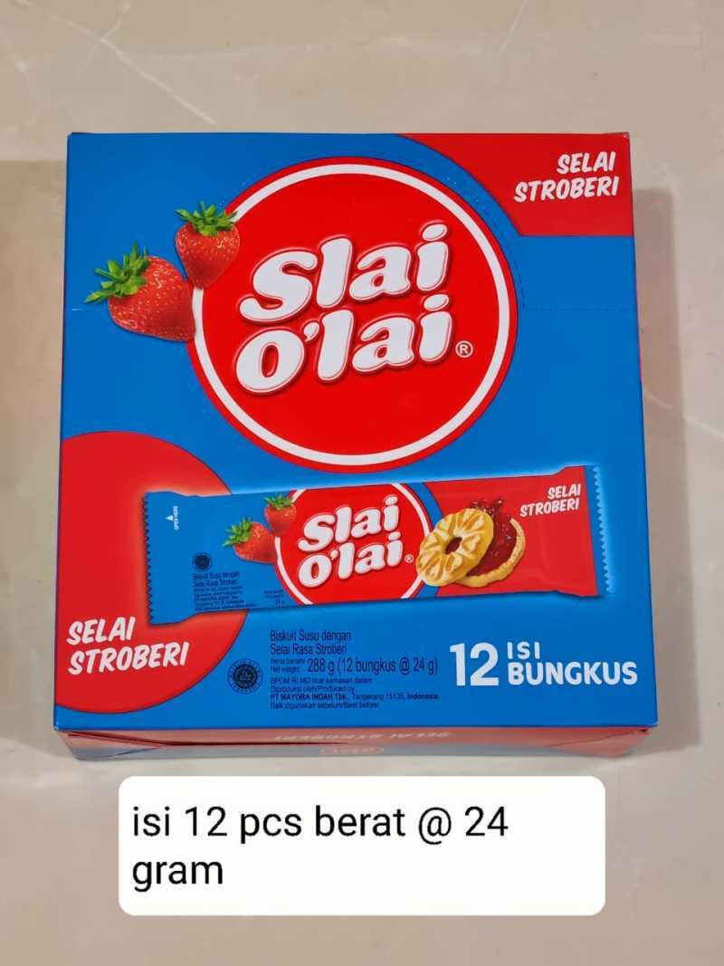 Jual Roma slai olai rasa blueberry/strawberry isi 12 pcs berat 24 gram ...
