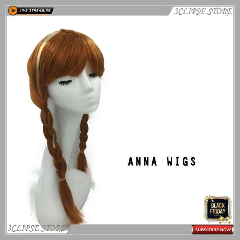 Promo Wig Rambut Palsu Model Princess Elsa Frozen Anak Dewasa Diskon 9% ...