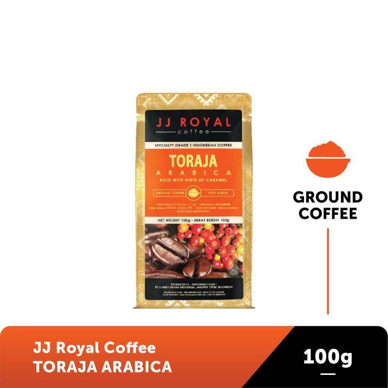 Jual JJ Royal Coffee Toraja Arabica Ground Bag 100g di Seller Cafe ...