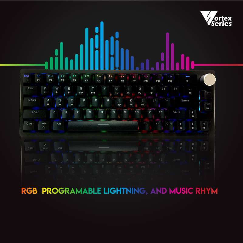 Jual VortexSeries Mechanical Keyboard GT-6 Wireless 65% 66 Keys di ...