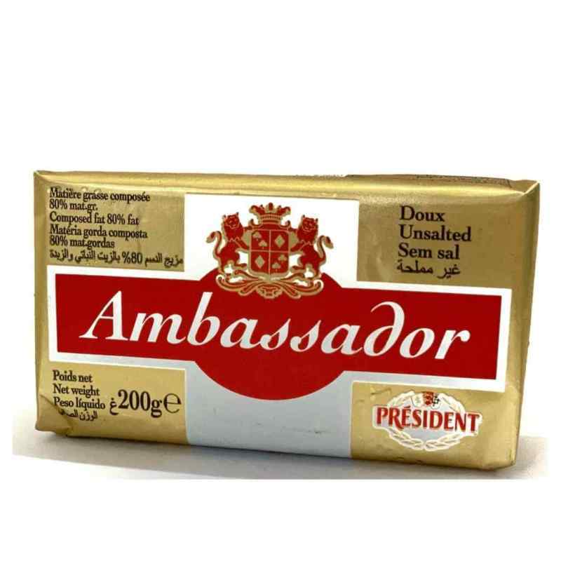 Jual President Ambassador Butter Blend Unasletd 80% [200 G] Di Seller ...