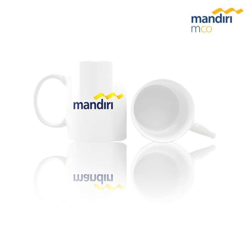 Promo Gelas Mug Logo Mandiri Diskon 40% di Seller Odettee Shop ...