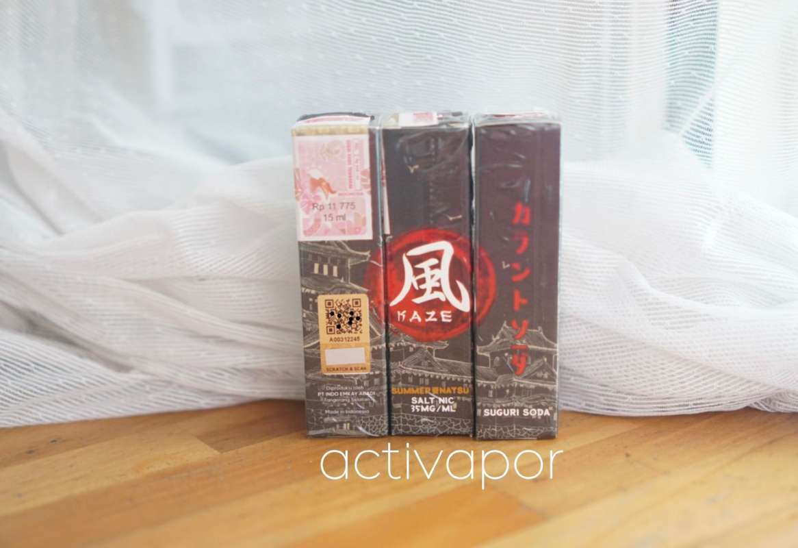 Jual Saltnic KAZE SUMMER NATSU Blackcurrant Soda 35mg 15ml Liquid Salt ...