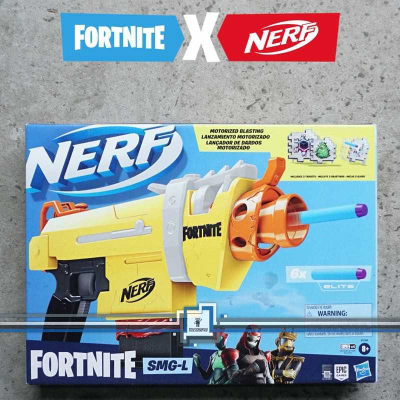 Jual Nerf Fortnite SMG-L SMGL Stryfe Automatic Blaster SMGE SMG-E ...