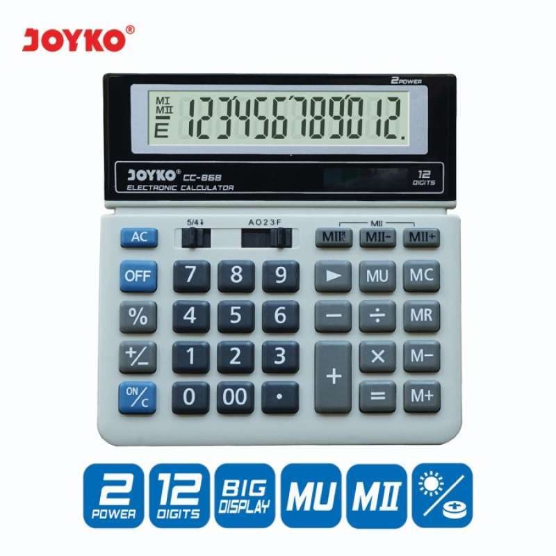 Jual Joyko Calculator CC-868 / Kalkulator Joyko 868 Mirip Citizen SDC ...
