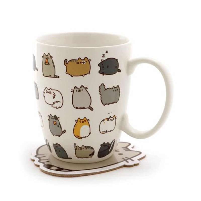 Jual Pusheen The Cat Mug - with Coaster di Seller LatestBuy - 6053 ...