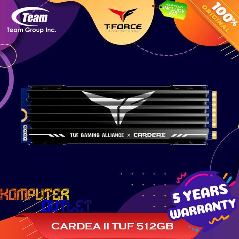 Jual TEAMGROUP TEAM T-FORCE CARDEA II TUF GAMING 512GB NVMe M.2 2280 ...
