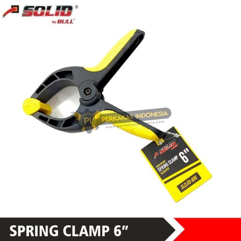Jual PROMO Spring Clamp 6 inch Jepitan Kayu Klem Penjepit Kayu Besi ...