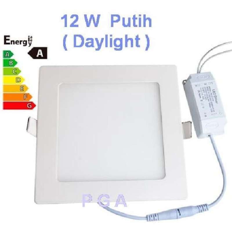 Jual Lampu Led Panel Kotak 12W Putih Daylight / Downlight Tipis Kotak ...