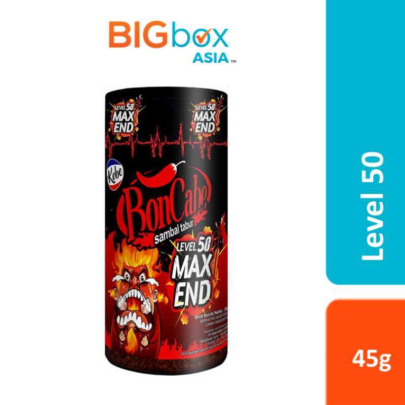 Promo Kobe BonCabe Sambal Tabur Level 50 Max End Botol 45g Diskon 5% di ...