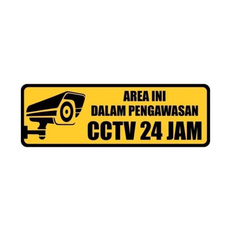Jual Rambu CCTV /stiker area ini dalam pengawasan cctv / sticker cctv di Seller Sentral Safety ...
