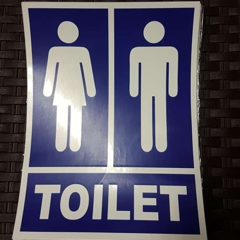 Jual sign stiker TOILET / rambu TOILET PRIA WANITA di Seller Sentral ...