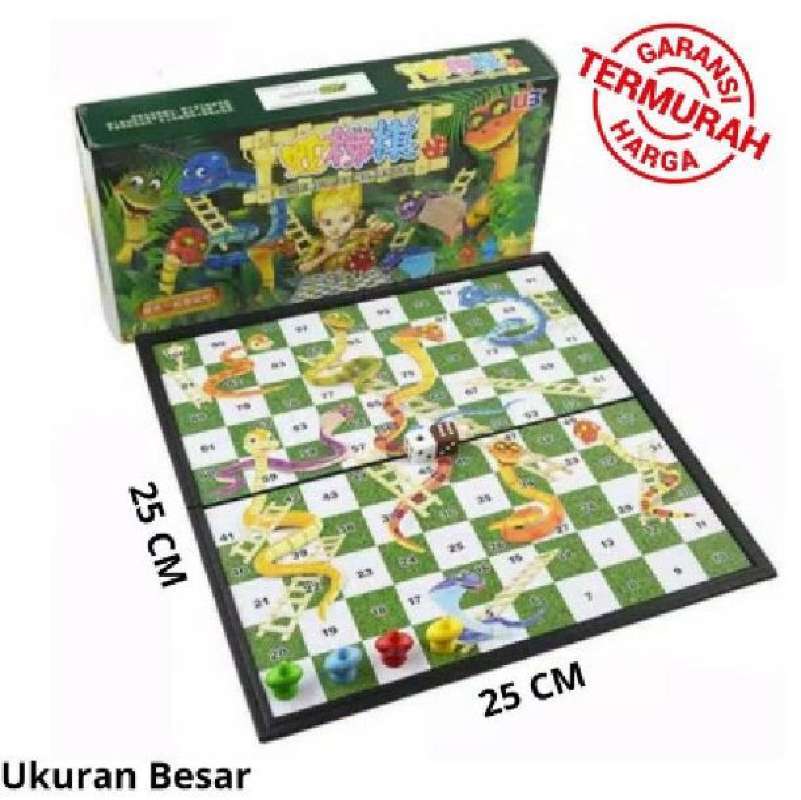 Jual Mainan Uar Tangga Karpet Snake And Ladders Giant Game Ular Tangga ...