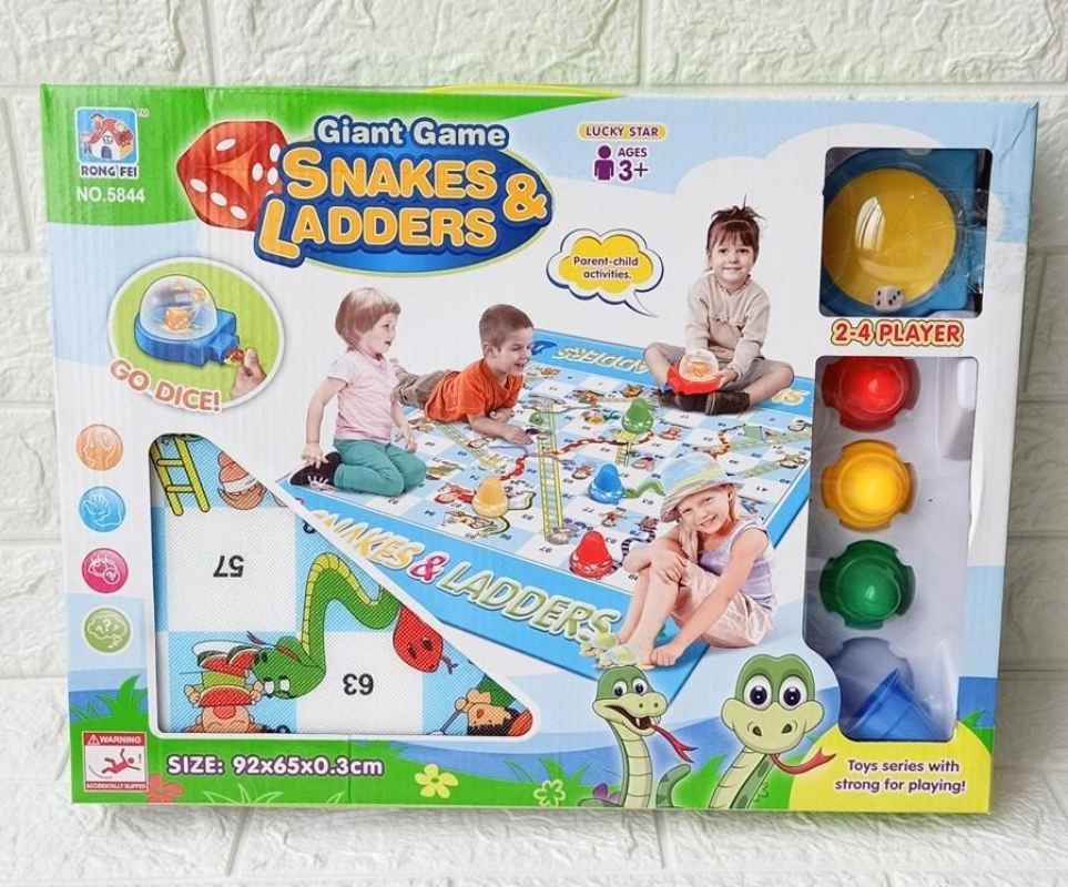 Jual Mainan Uar Tangga Karpet Snake And Ladders Giant Game Ular Tangga ...