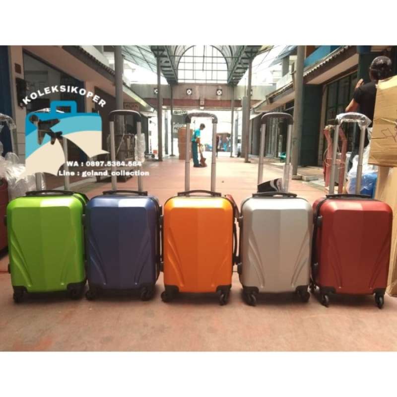 Jual Tas Koper Kabin Fiber ABS ukuran 18 inch roda 4 FREE ONGKIR di ...