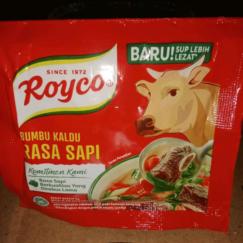 Jual Royko Penyedap Rasa Ayam atau Sapi 9gr x 1 Sachet Sapi, 9gr di ...