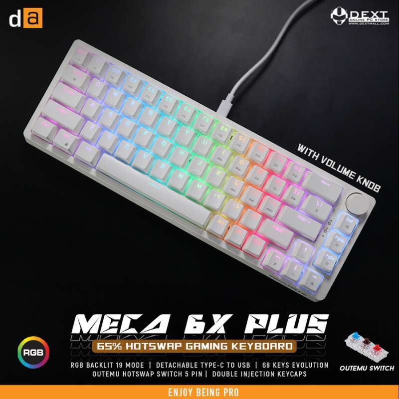 Promo Digital Alliance Meca 6x Plus RGB Hotswap Mechanical Gaming ...