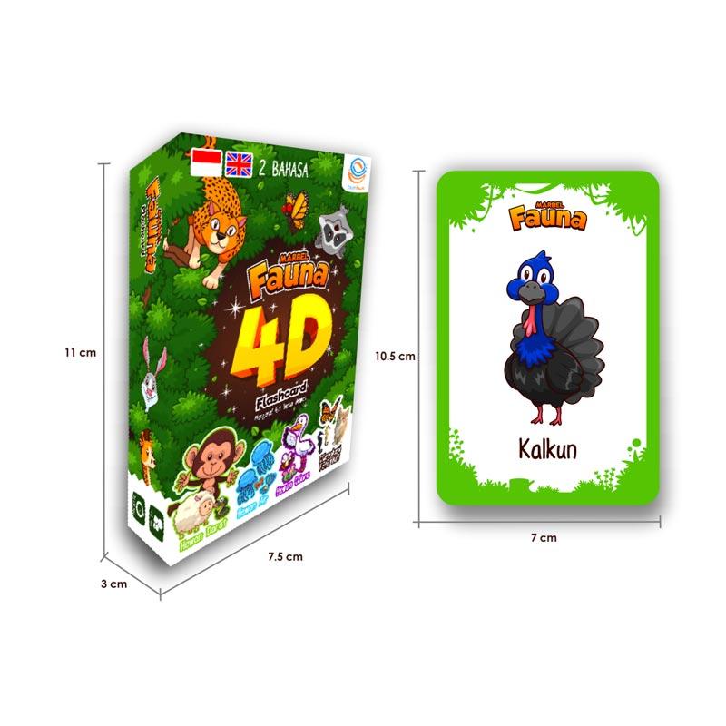 Jual Marbel 4D Hewan Fauna Flashcard Kartu AR 4 Dimensi di Seller ...