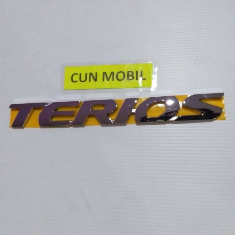 Jual Emblem Logo Terios Dimensi Pjg 20,3 cm ,Lebar 2.3 cm Original 2018 ...