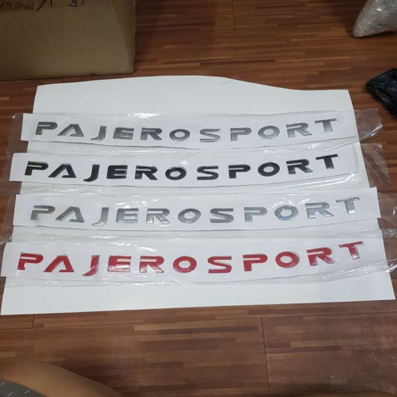 Jual Otoproject Emblem Logo Tulisan Kap Mesin Khusus All New Pajero ...