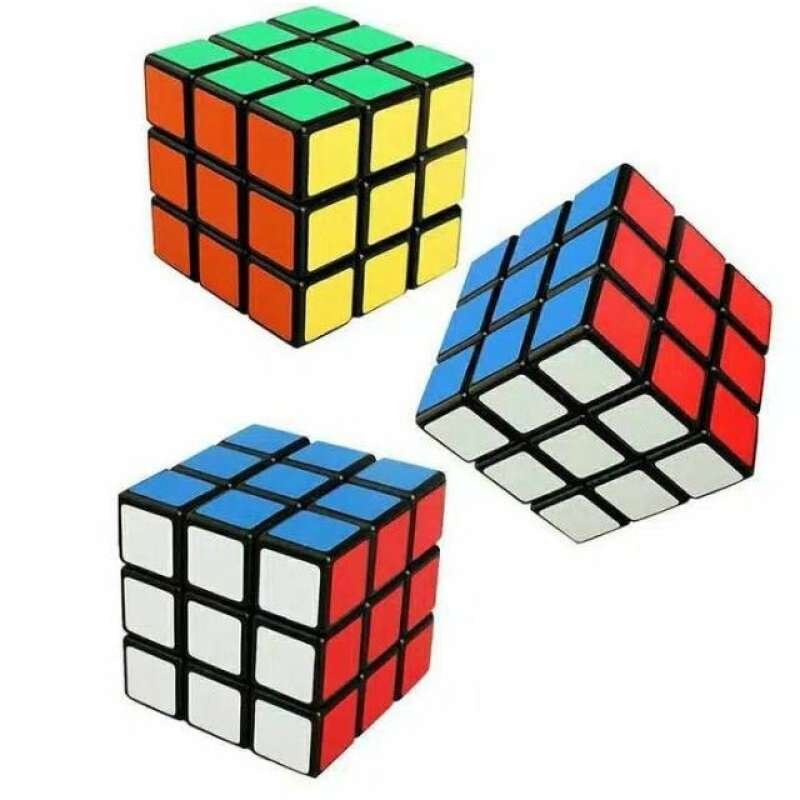 Jual Mainan Puzzle Rubrik Rubik Cube Cubes Anak 3x3 3 x 3 6CM 6 CM ...