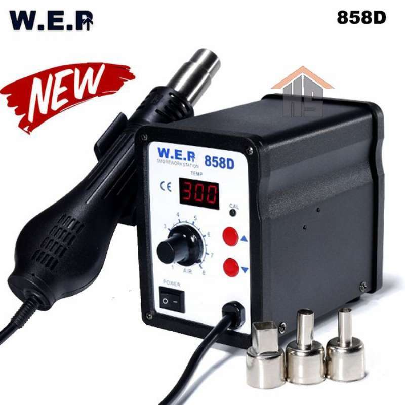 Promo 858D SMD Rework Station - Solder Uap - Blower Uap Original Diskon ...