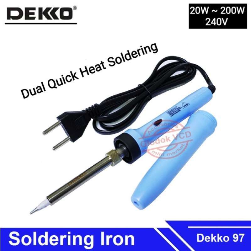 Promo Solder Dekko 97 20-200 Watt Dual Quick Heat Soldering With Cover ...