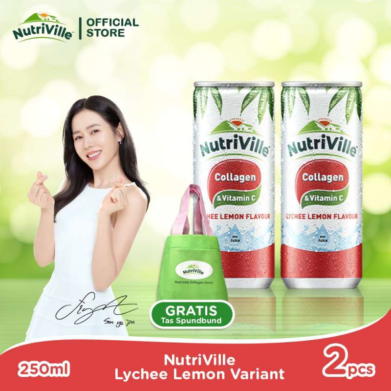Jual [free Tas Spundbund] Nutriville Collagen Drink Lychee Lemon ...