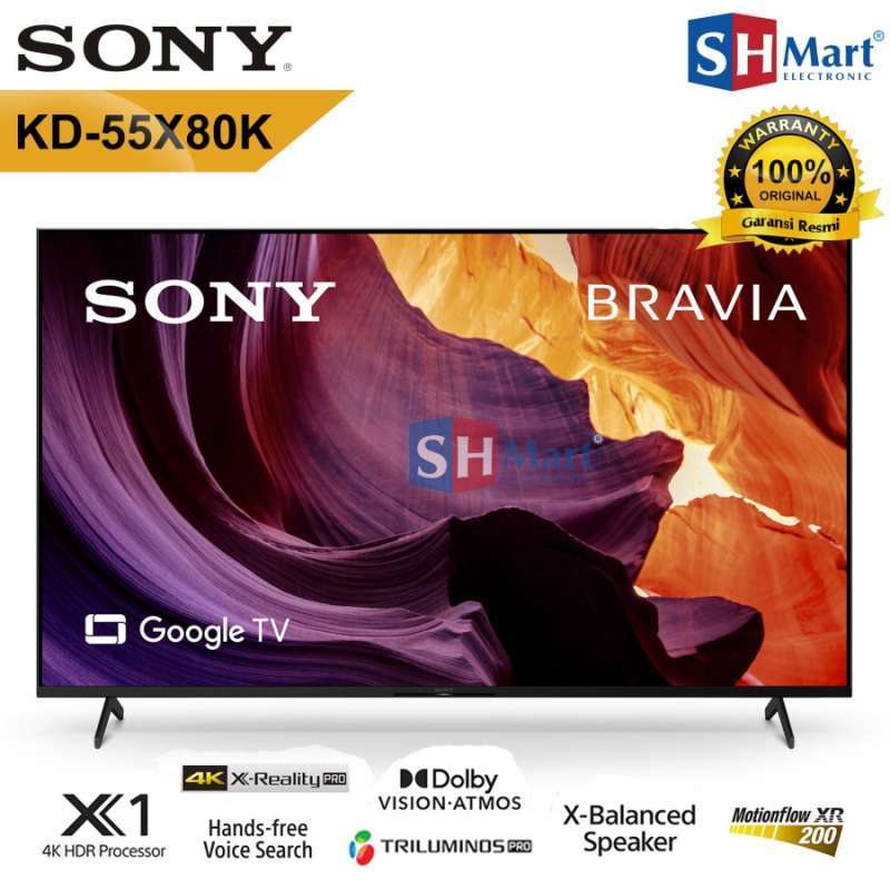 Promo Sony Android Tv 55 Inch X80K KD55X80K 4K Ultra HD Google TV ...