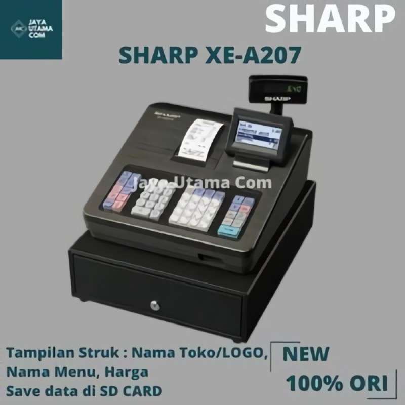 Jual Mesin Kasir Sharp Xe-a207b - Cash Register Xe A207 Di Seller Jaya ...