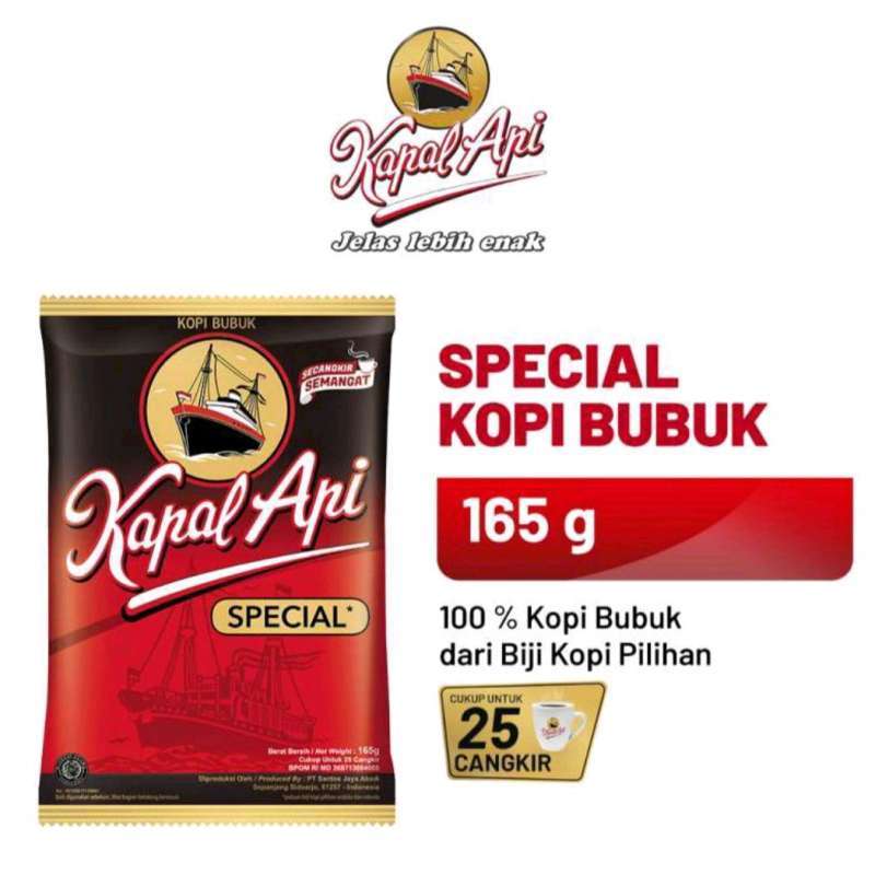 Jual Kopi Kapal Api Special 165gr ( 165gr x 20pcs) di Seller ...