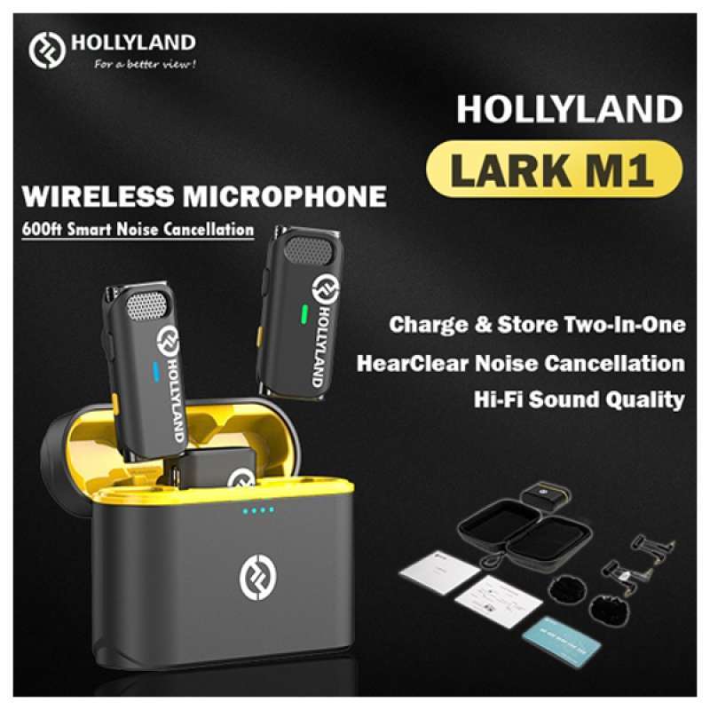 Jual Hollyland Lark M1 Duo Portable Wireless Microphone Di Seller ...