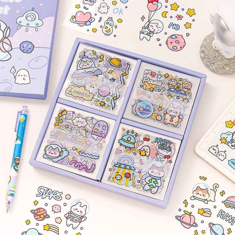 Jual Sticker Cute Stiker Lucu Planet Bear Korean Style Gwiyeo di Seller ...