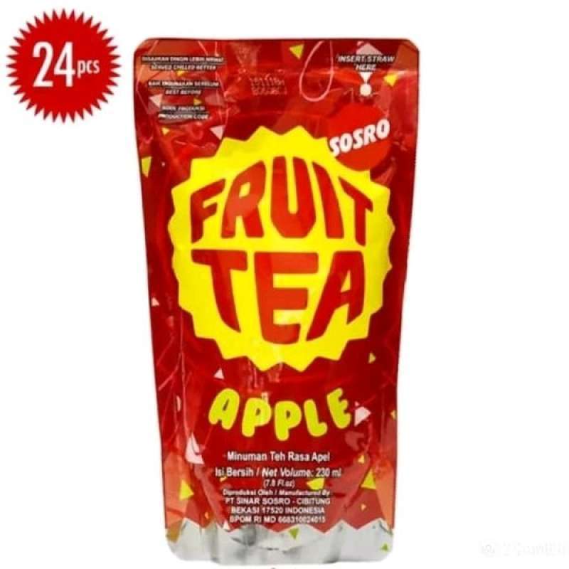 Jual Fruit Tea Pouch Sosro 230 Ml Isi 24 Pcs Di Seller Frozen Food Mama ...