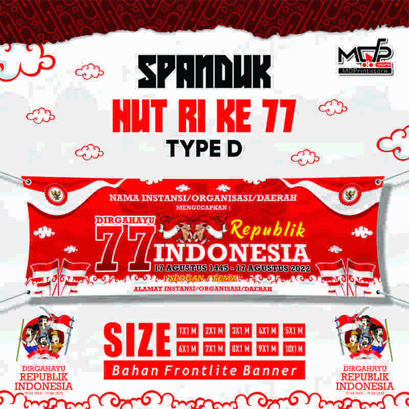 Jual Spanduk Hut Ri 2x1 Meter Kemerdekaan Banner Agustusan Custom Nama ...