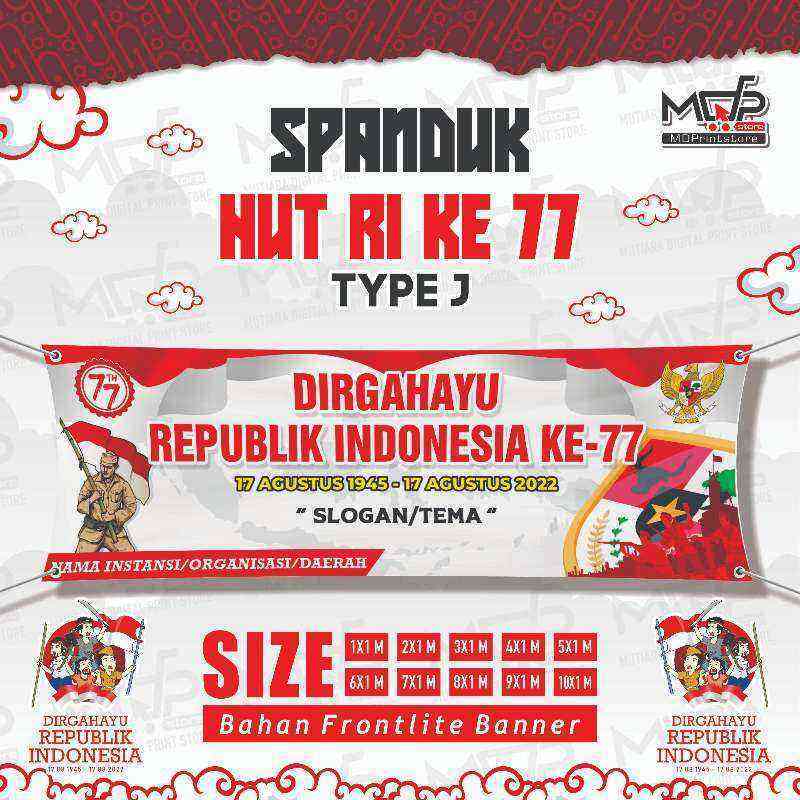Jual Spanduk Hut Ri 2x1 Meter Kemerdekaan Banner Agustusan Custom Nama ...